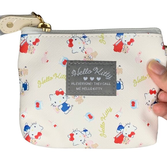 Hello Kitty | Bags | Hello Kitty Wristlet Small Purse White | Poshmark